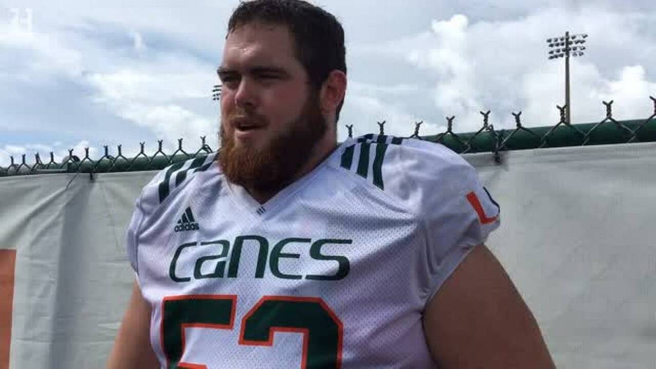 Kc McDermott on his O-line and that great block | Miami Herald
