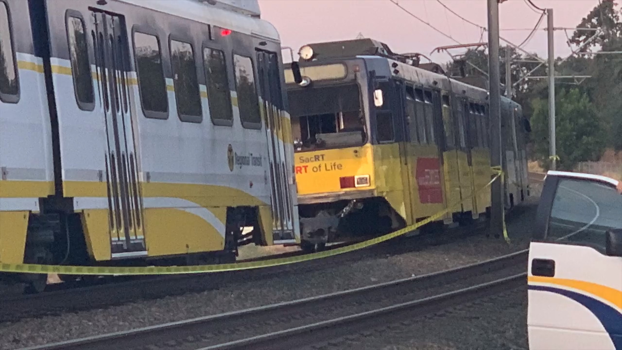 Sacramento Regional Transit light rail train in crash with car ...
