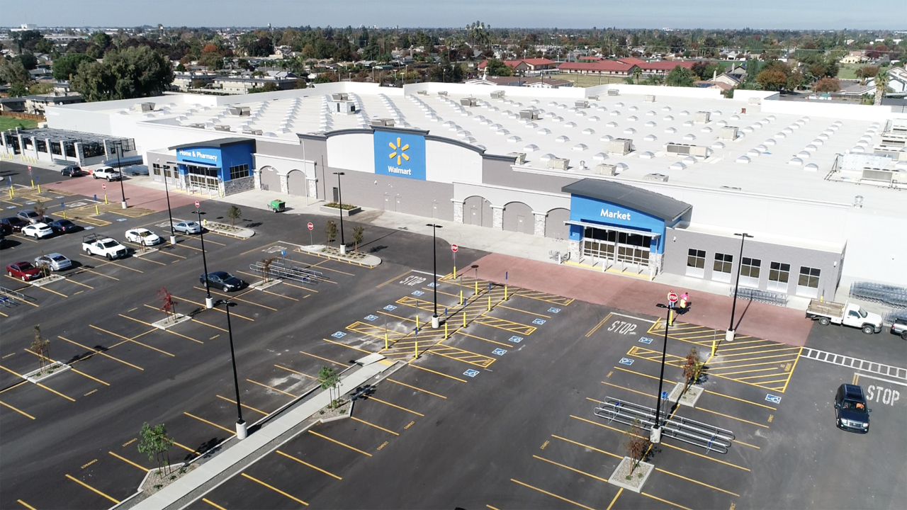 Fly over new Ceres, CA Walmart Supercenter set to open this month ...