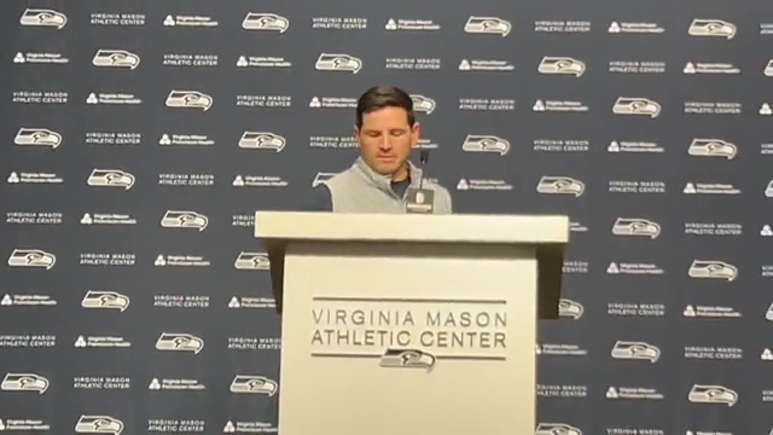 Coach Mike Macdonald returns to Seahawks praising wife Stephanie day ...