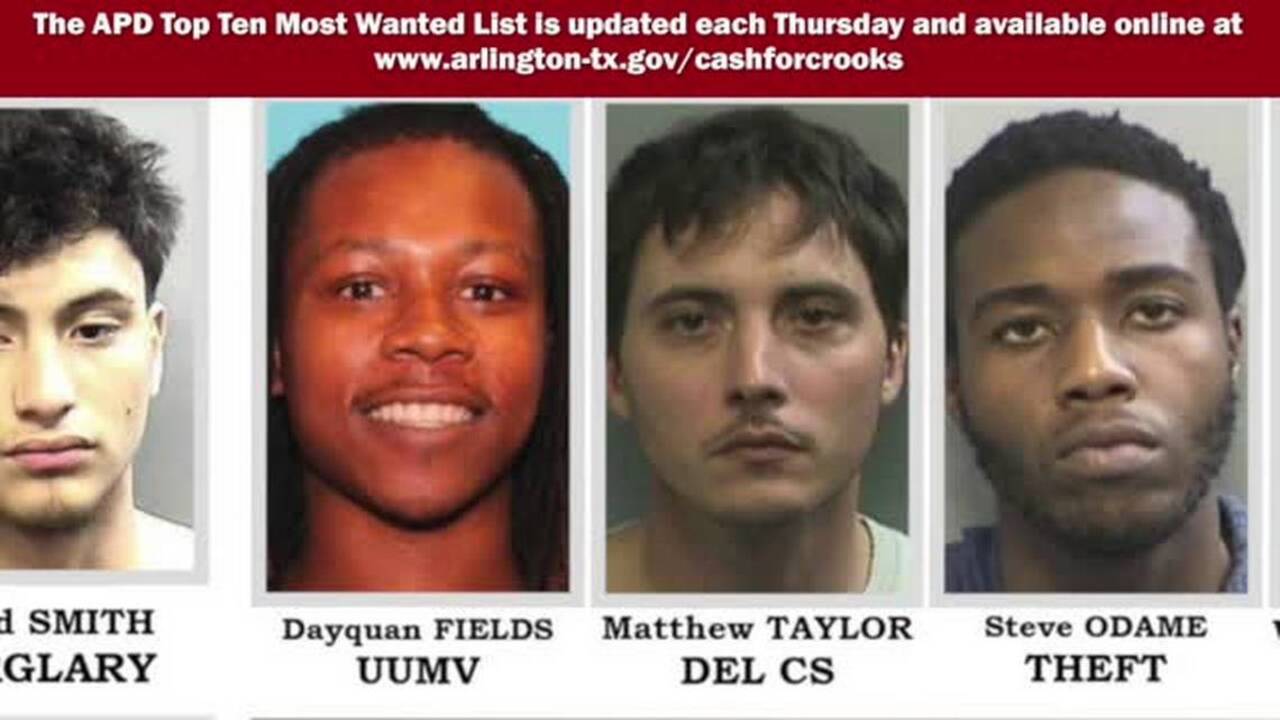 Crime Stoppers: Arlington Police's 10 Most Wanted Criminals, October 12 ...