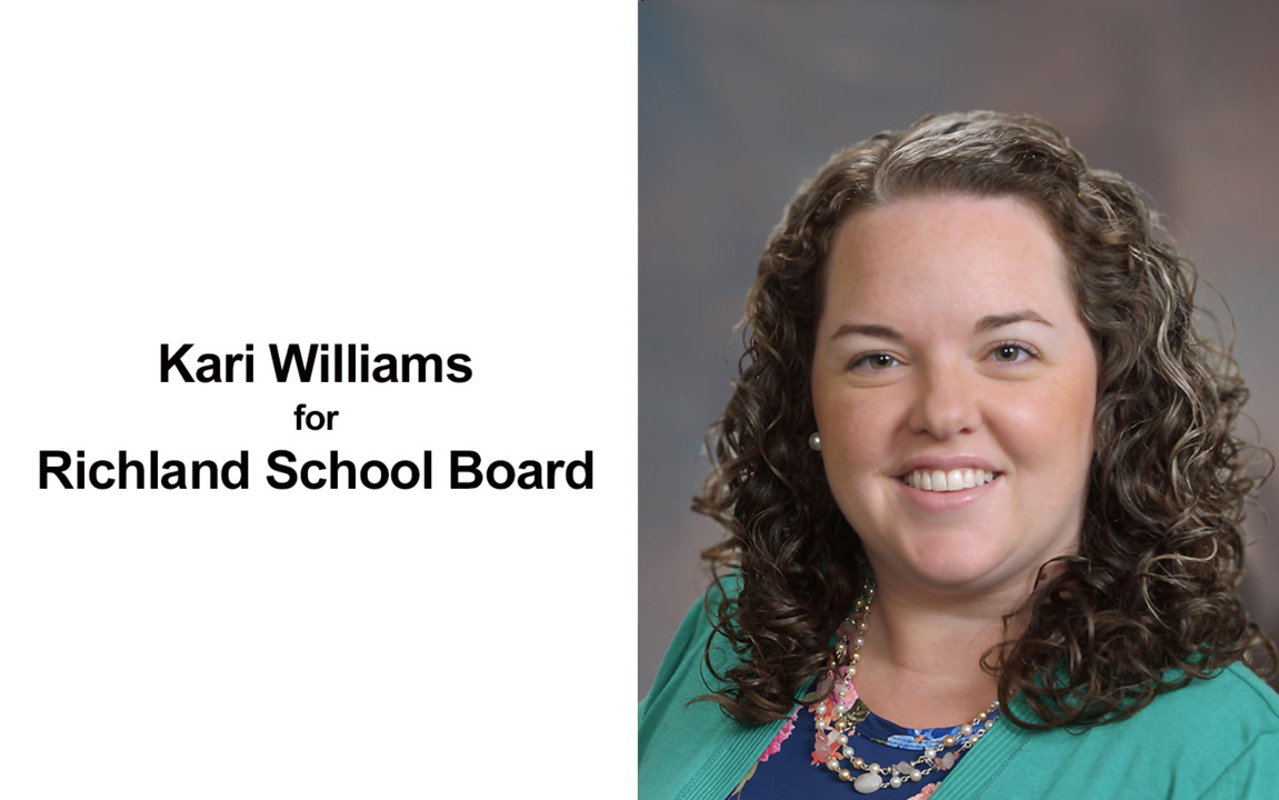 Richland resident Kari Williams introduces herself as a candidate for ...