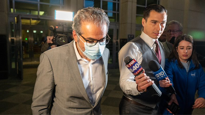 Sacramento City Councilman Sean Loloee leaves court after being ...