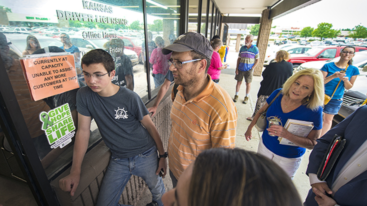 Tempers flare as drivers face long wait times to get driver's licenses ...