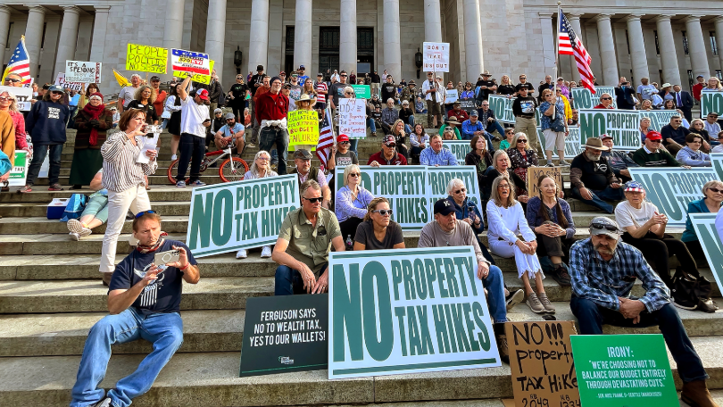 Property tax protest attracts hundreds to WA Capitol (Video) | The Olympian