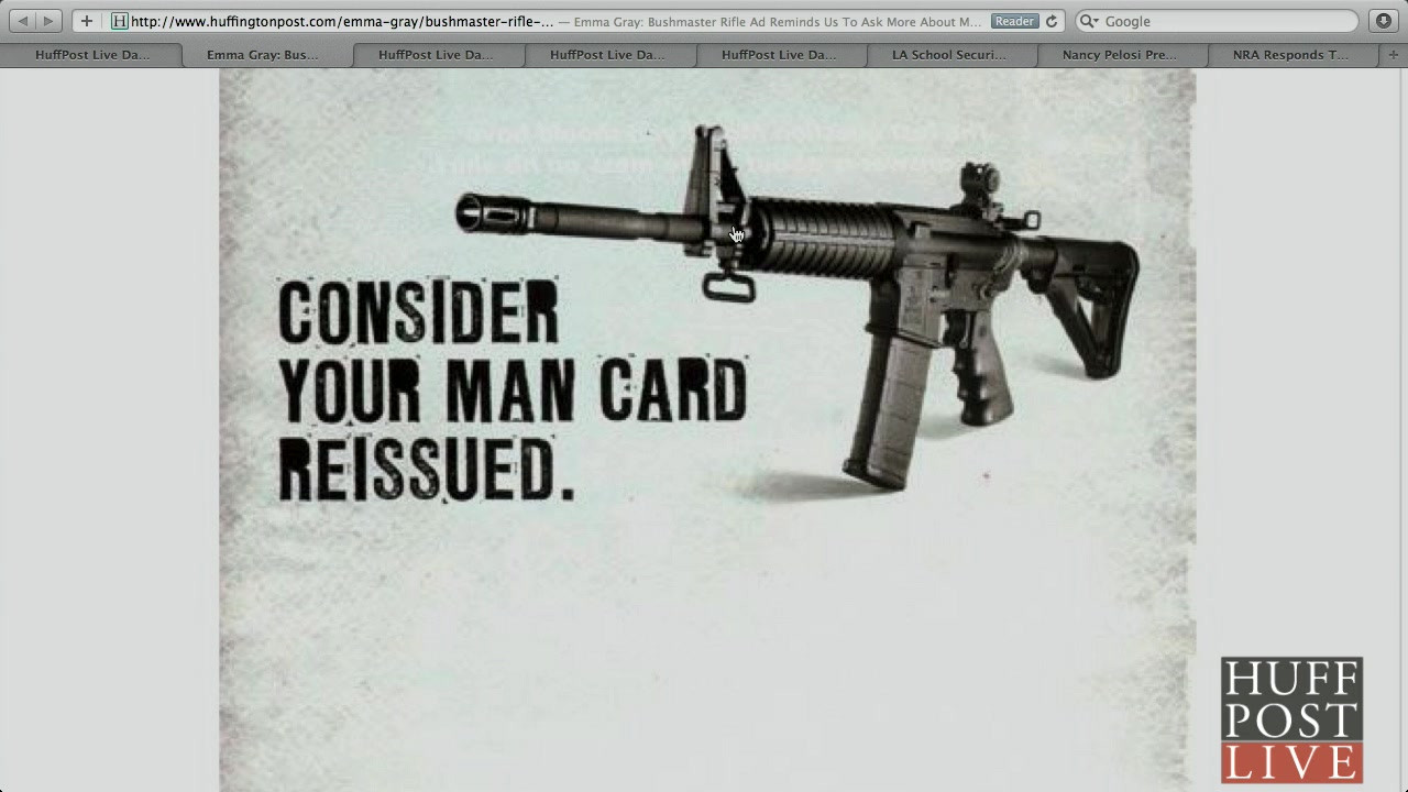 Bushmaster Rifle Ad Ties Gun Ownership To Masculinity | HuffPost Videos