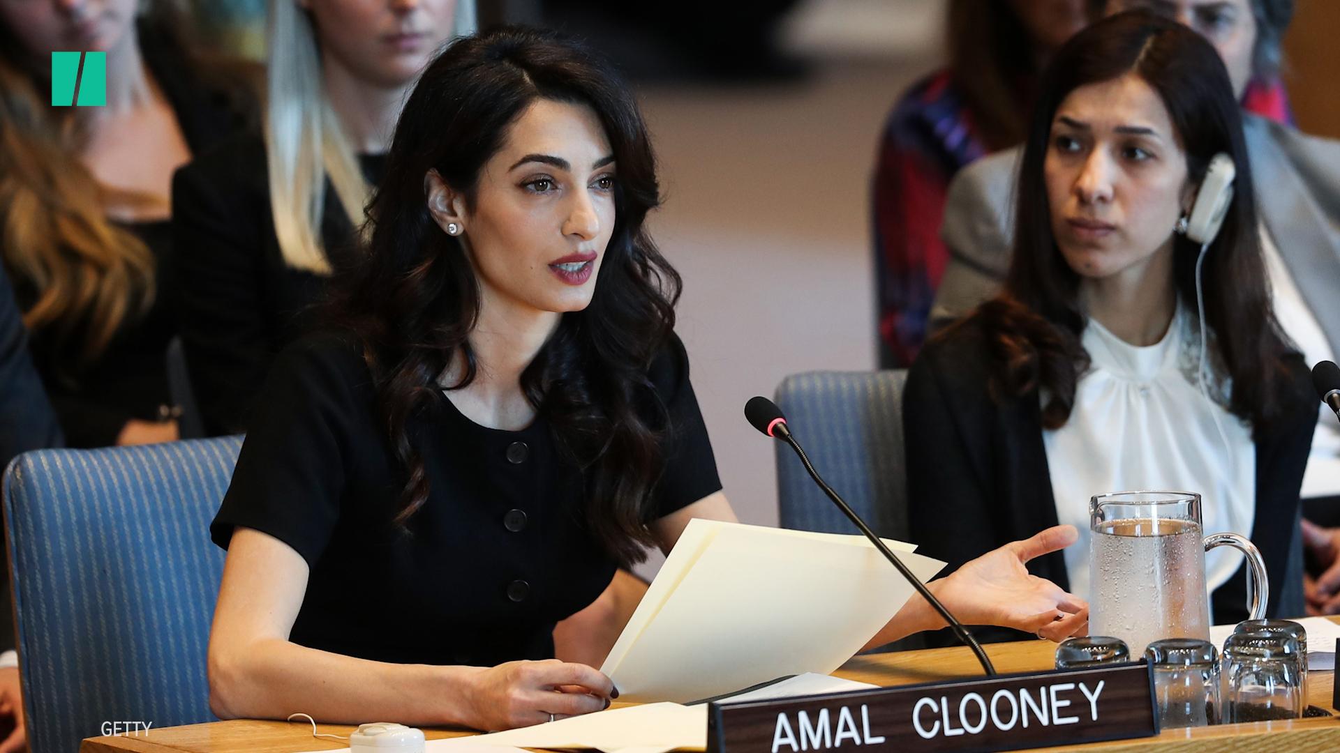 Amal And George Clooney Stun At Venice Film Festival | HuffPost ...