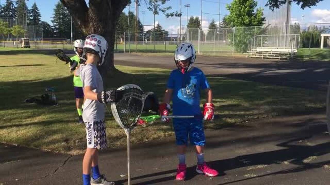 VIDEO: Larry Mackey demonstrates lacrosse training device | Tacoma News ...