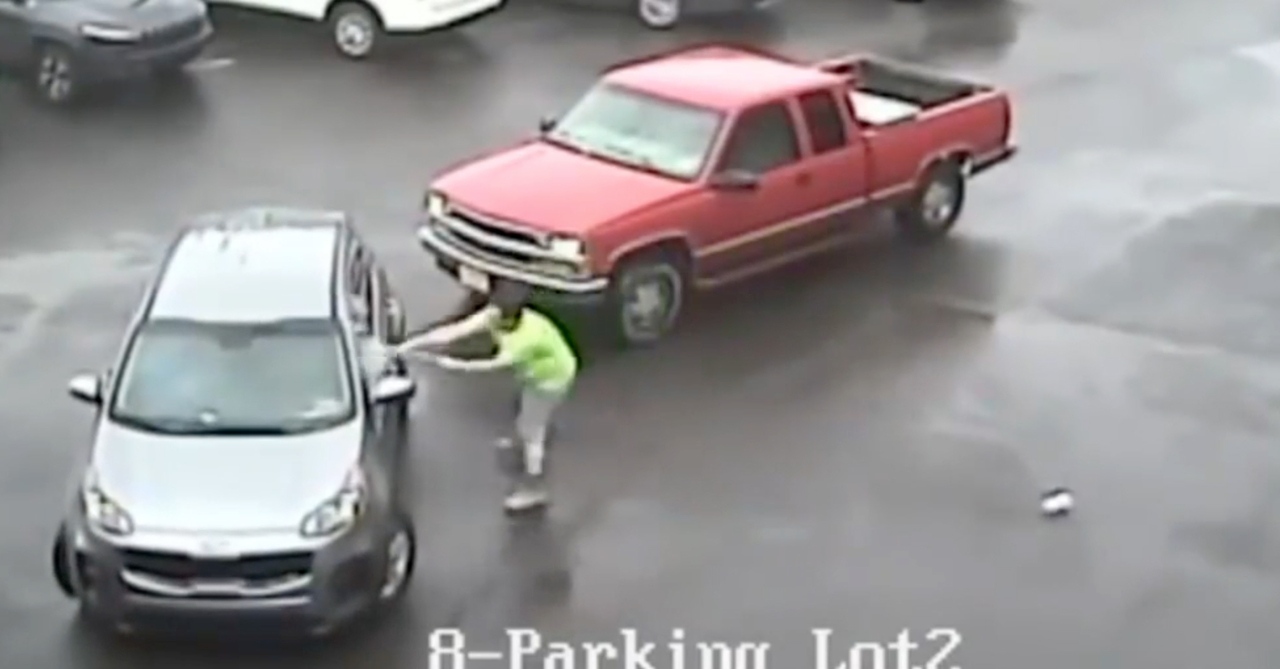 Surveillance video captures violent apparent road rage incident ...
