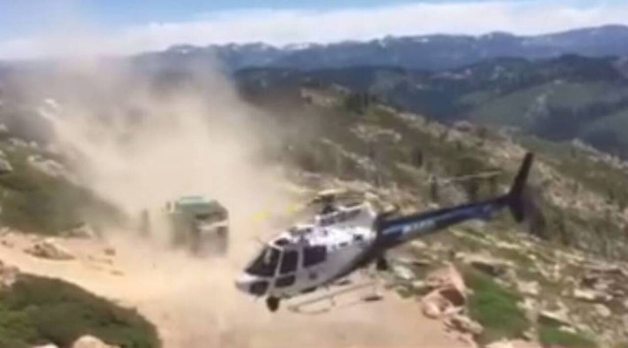 CHP chopper flies into Duncan Peak for back-country rescue of Forest ...