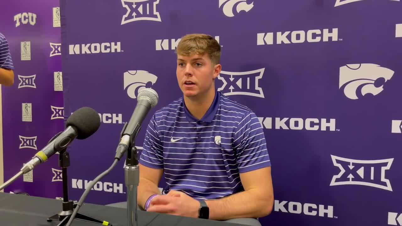Kansas State quarterback Will Howard talks after TCU game | Wichita Eagle