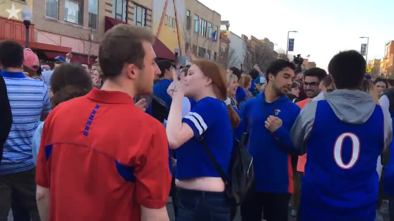 KU basketball fans react to Elite Eight win in NCAA tourney | Wichita Eagle