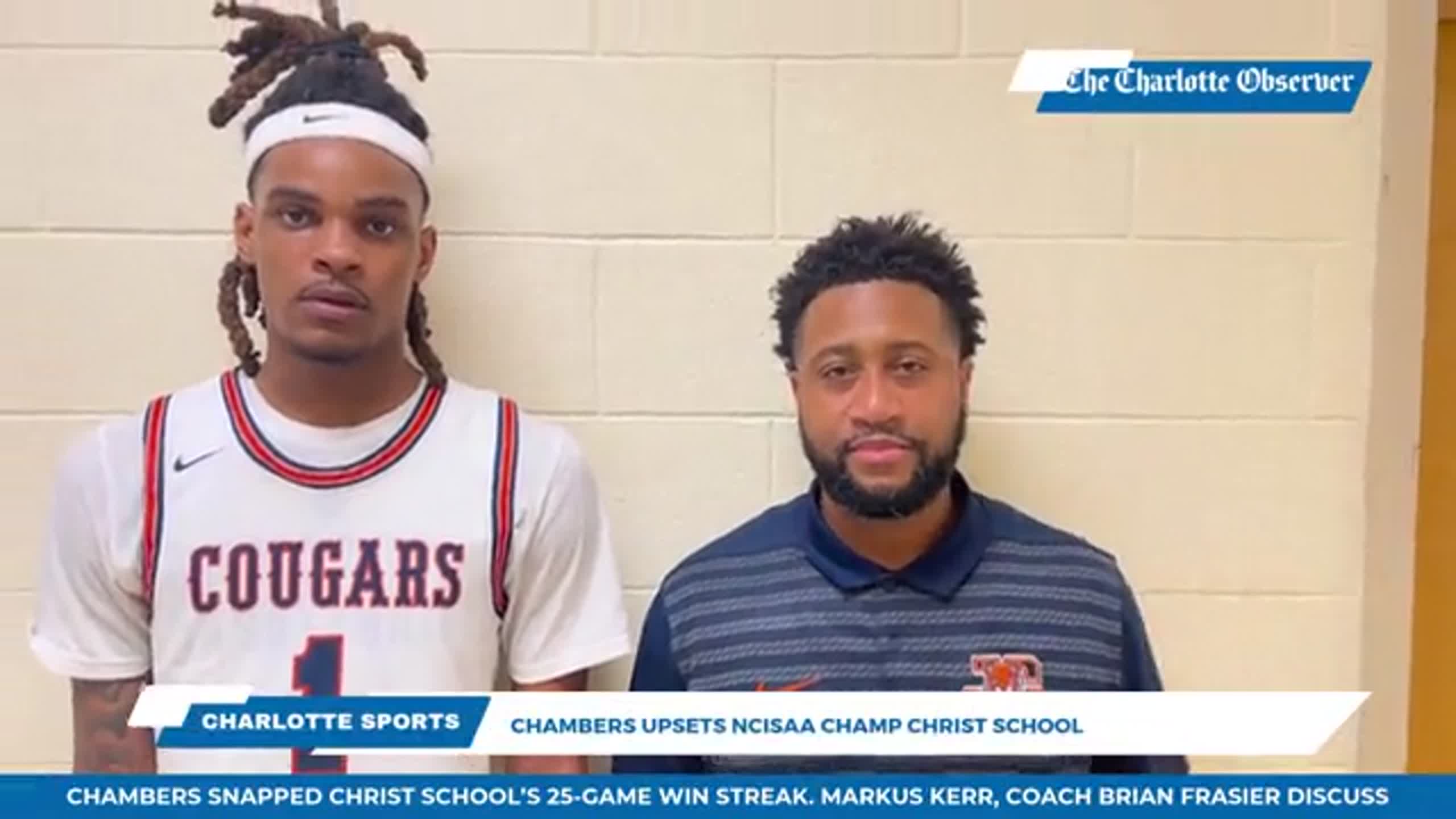 WATCH: Chambers' Markus Kerr, coach Brian Frasier talk big upset of ...