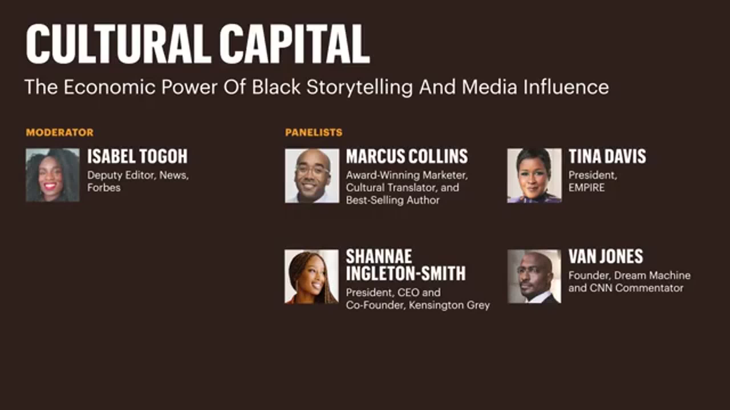 2025 Forbes BLK Summit | The Economic Power of Black Storytelling and ...