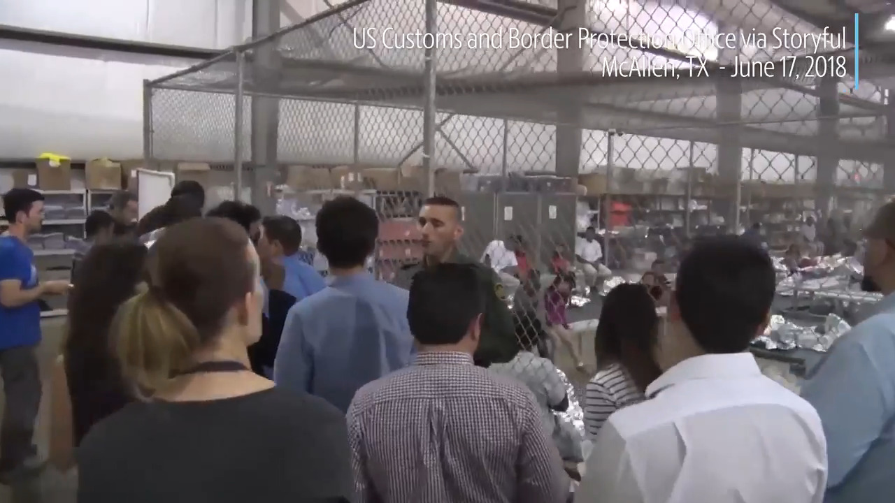 Border Patrol releases video showing cages from inside a detention ...