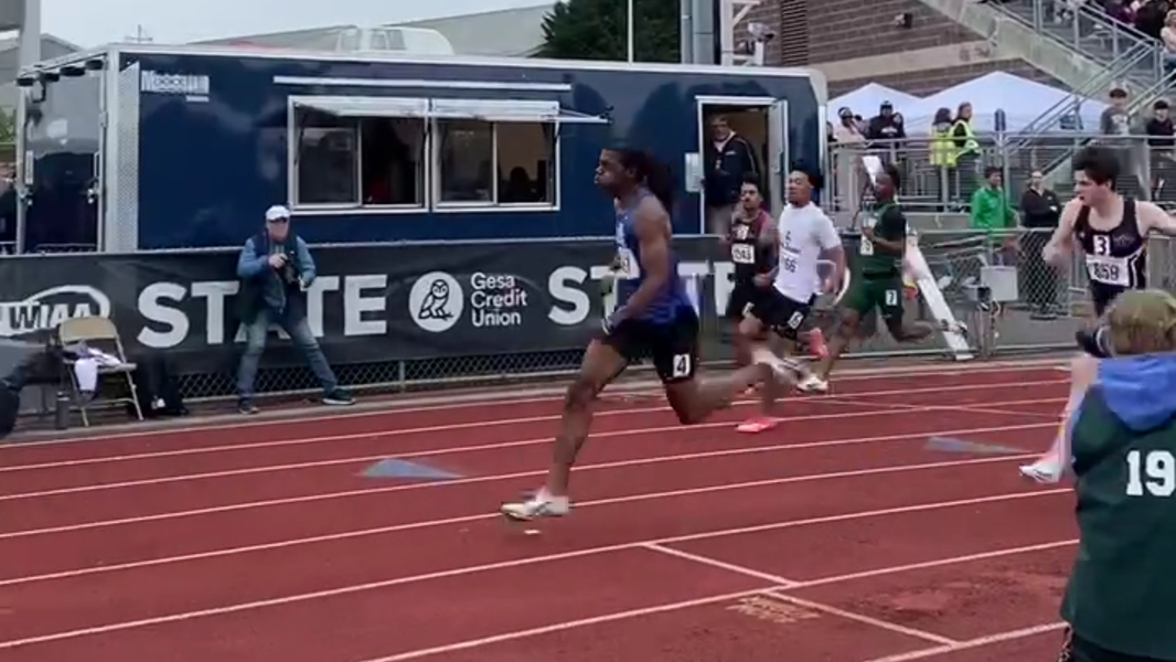 Watch: Curtis' Nicholas Altheimer sprints to 4A Boys 100M title at ...