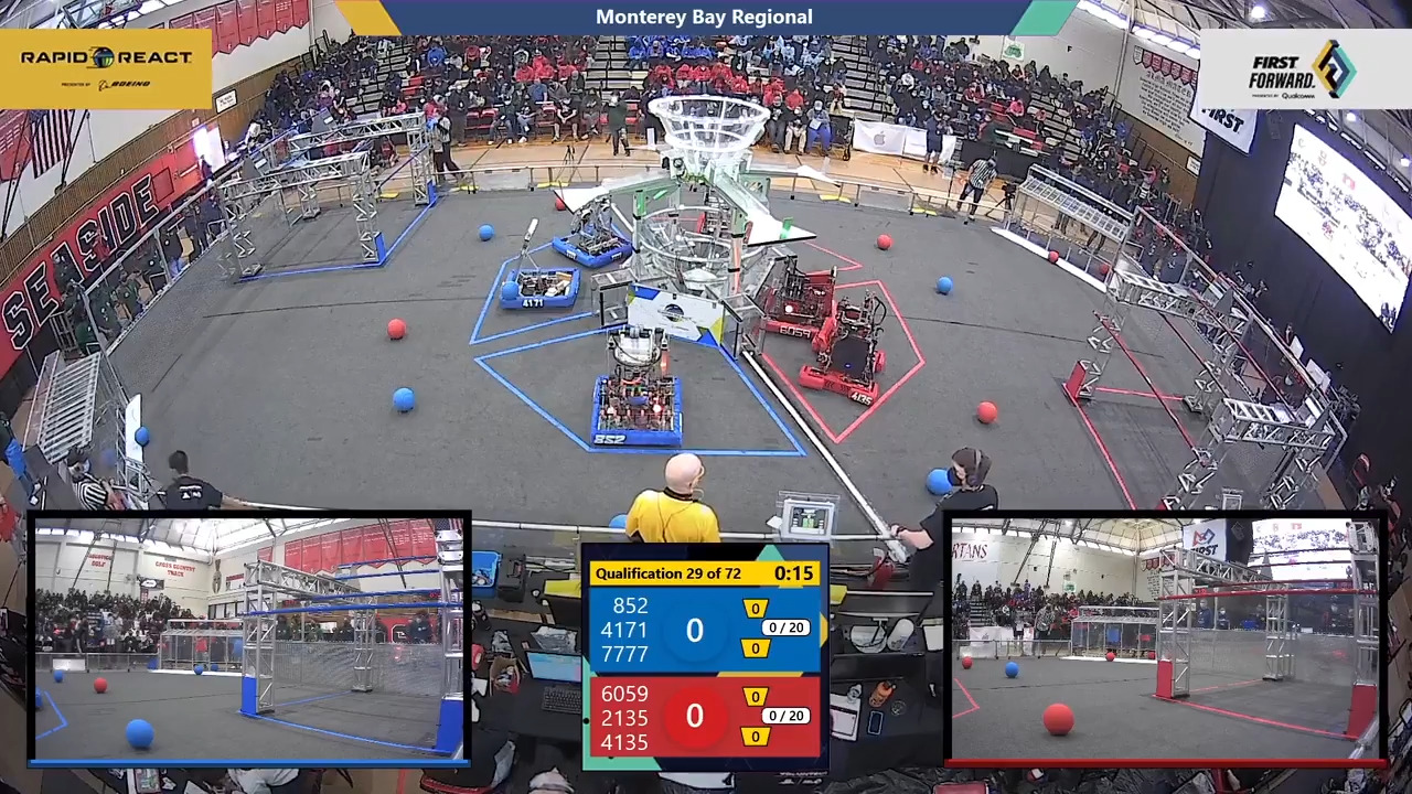 Iron Patriots' robot competes in a match at regional competition ...