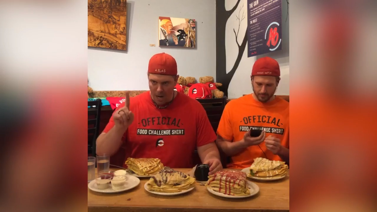 YouTube professional eaters take on AB Crepes | Bellingham Herald