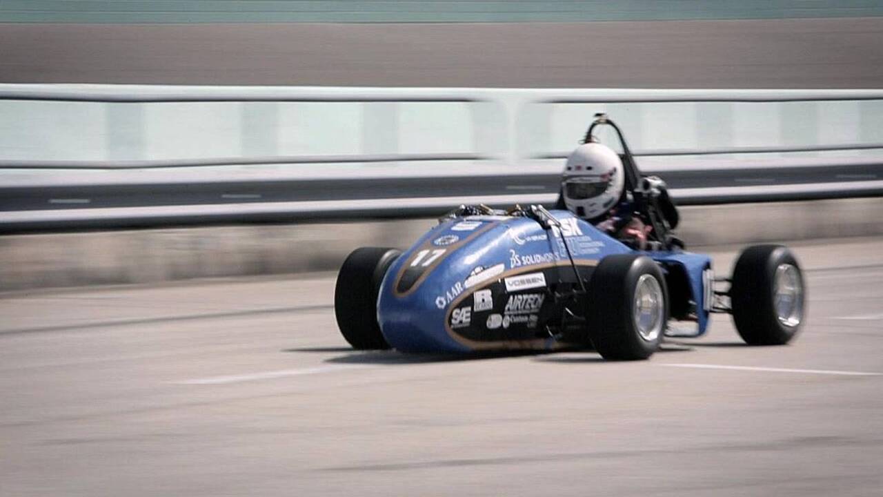 Students race their cars just like professional drivers — only they ...