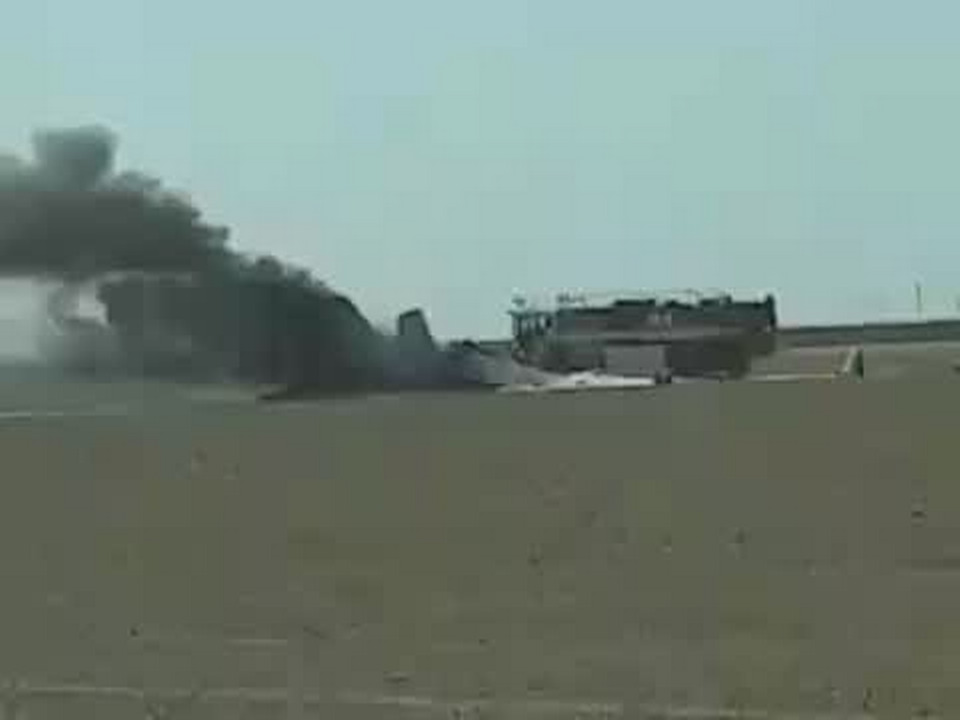 Fighter jet smolders after crashing near Lemoore Naval Air Station ...
