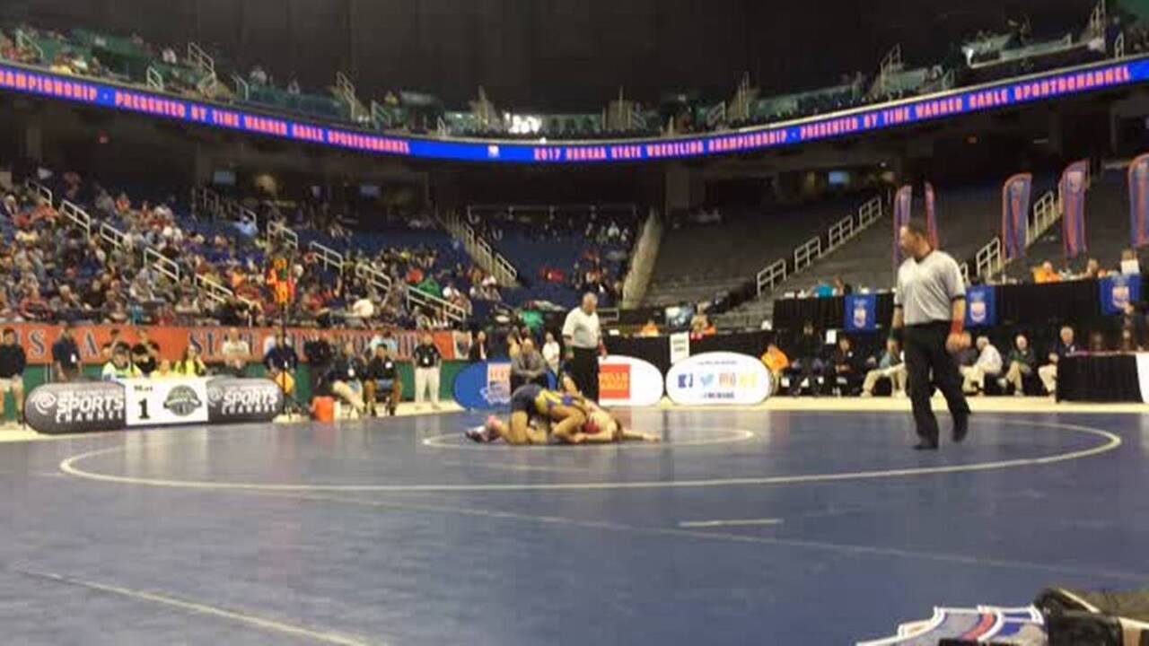 Rosewood's Jordan Todd backflips after winning 1A 132 title | Charlotte ...
