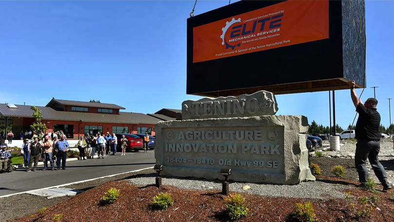 Unique stone sign revealed at Tenino agriculture park Wednesday | The ...