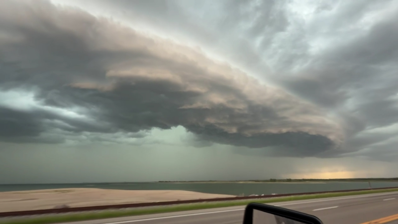 Tornado potential ramps up as storm chasers track a line of supercells ...
