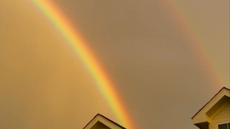 Double rainbow shines over Texas | AccuWeather