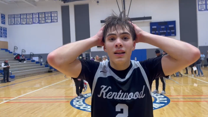 Kentwood's Brandon Tagle talks about the team's OT semifinal win over ...