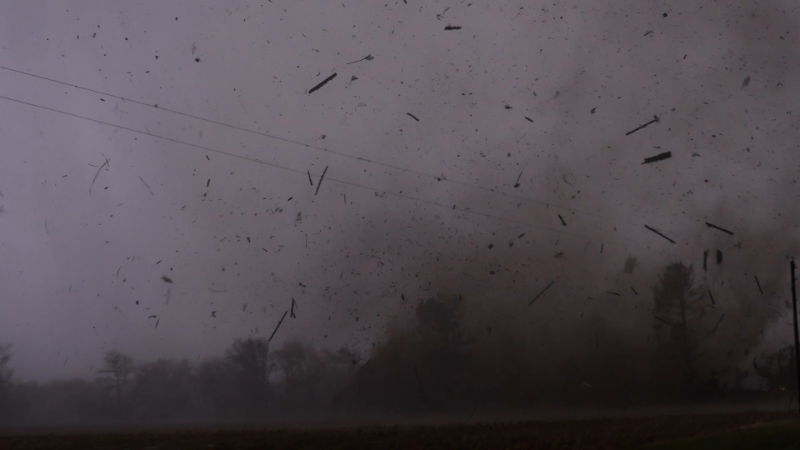 Tornado rips apart a building in Illinois | AccuWeather