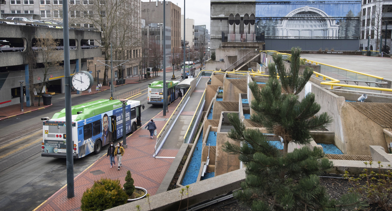 The Pierce Transit Center in downtown Tacoma is an underutilized space ...