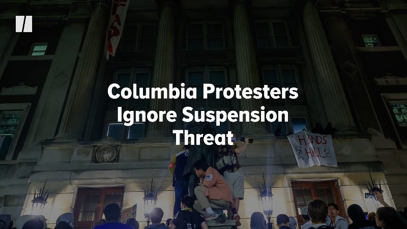 At Columbia, Pro-Israel Crowd Yells ‘Go Back To Gaza!’ At Pro ...