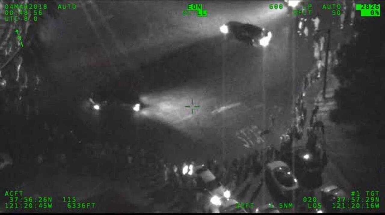 Stockton: CHP footage shows sideshow going down | Sacramento Bee