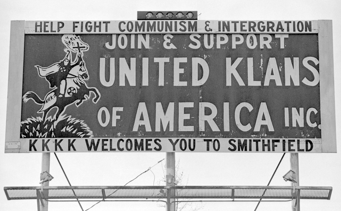 KKK billboard in Smithfield taken down in 1977 | Raleigh News & Observer