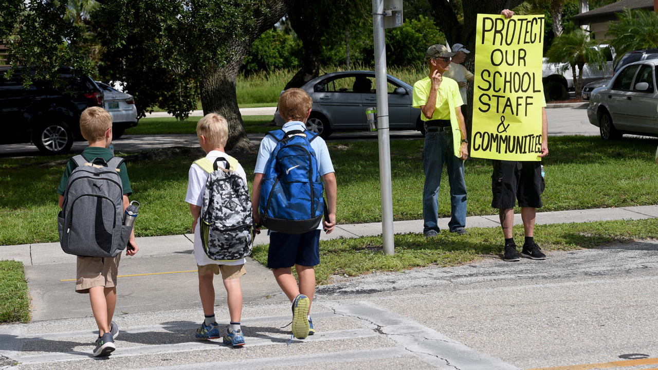 Small group protests tower construction near Kinnan Elementary ...