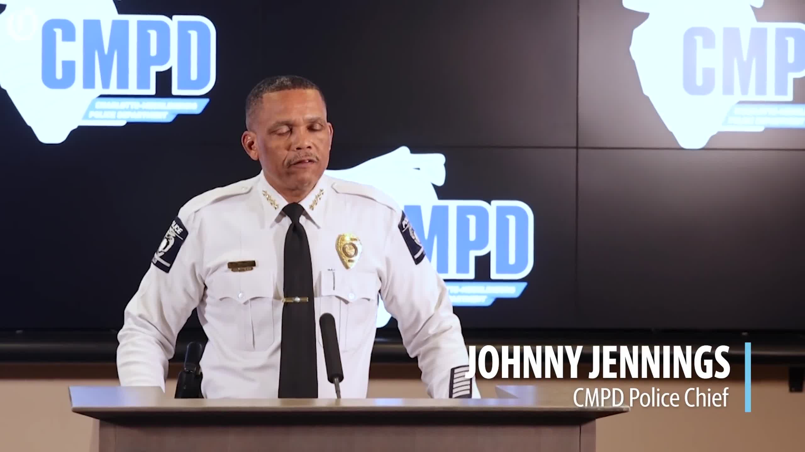 CMPD Chief Johnny Jennings addresses a video showing a use of force ...