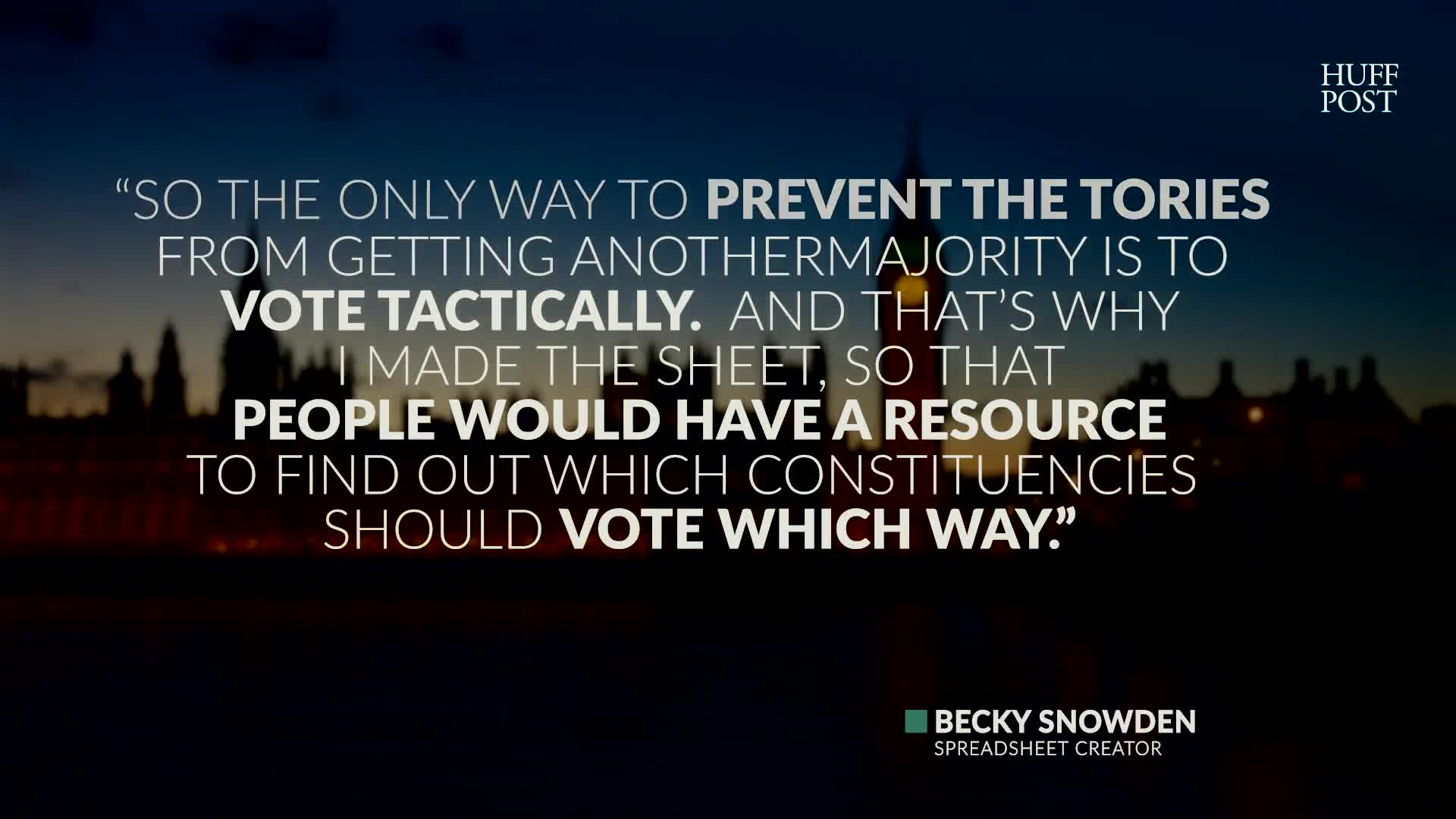 General Election 2017 Tactical Voting Spreadsheet Website Shows 'How To ...