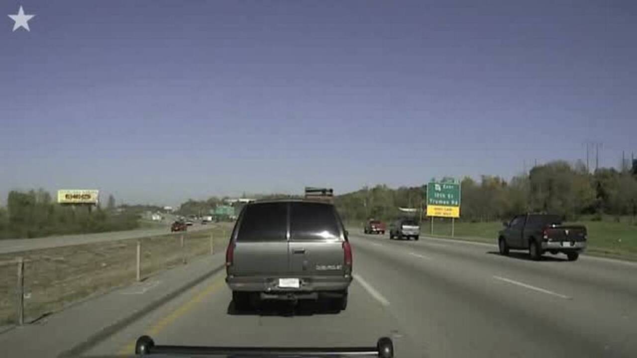 Raw video: Dashcam shows Independence police using StarChase GPS tags ...