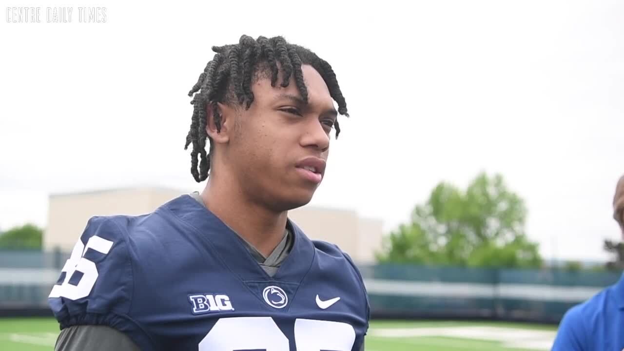 Penn State wide receiver Harrison Wallace III talks about his ...