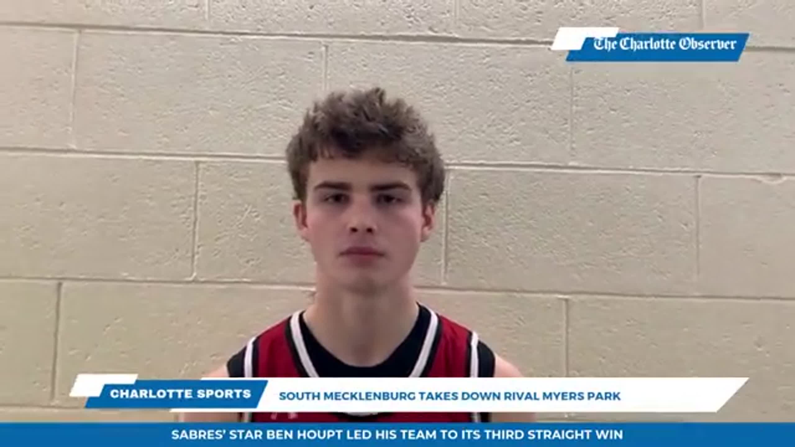 WATCH: South Meck's Ben Houpt talks Friday's big win at Myers Park ...