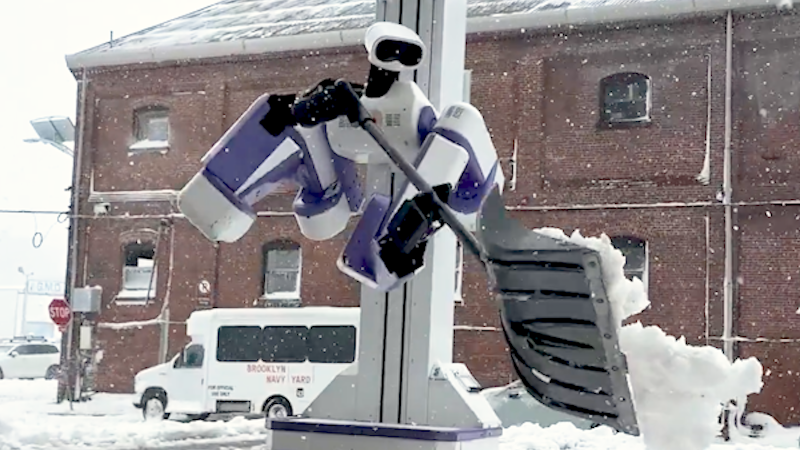 Robot helps shovel snow in New York City | AccuWeather