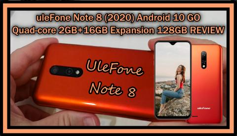 uleFone Note 8 (2020) 3G Unlocked Phone Android 10 GO Quad-core 2GB ...