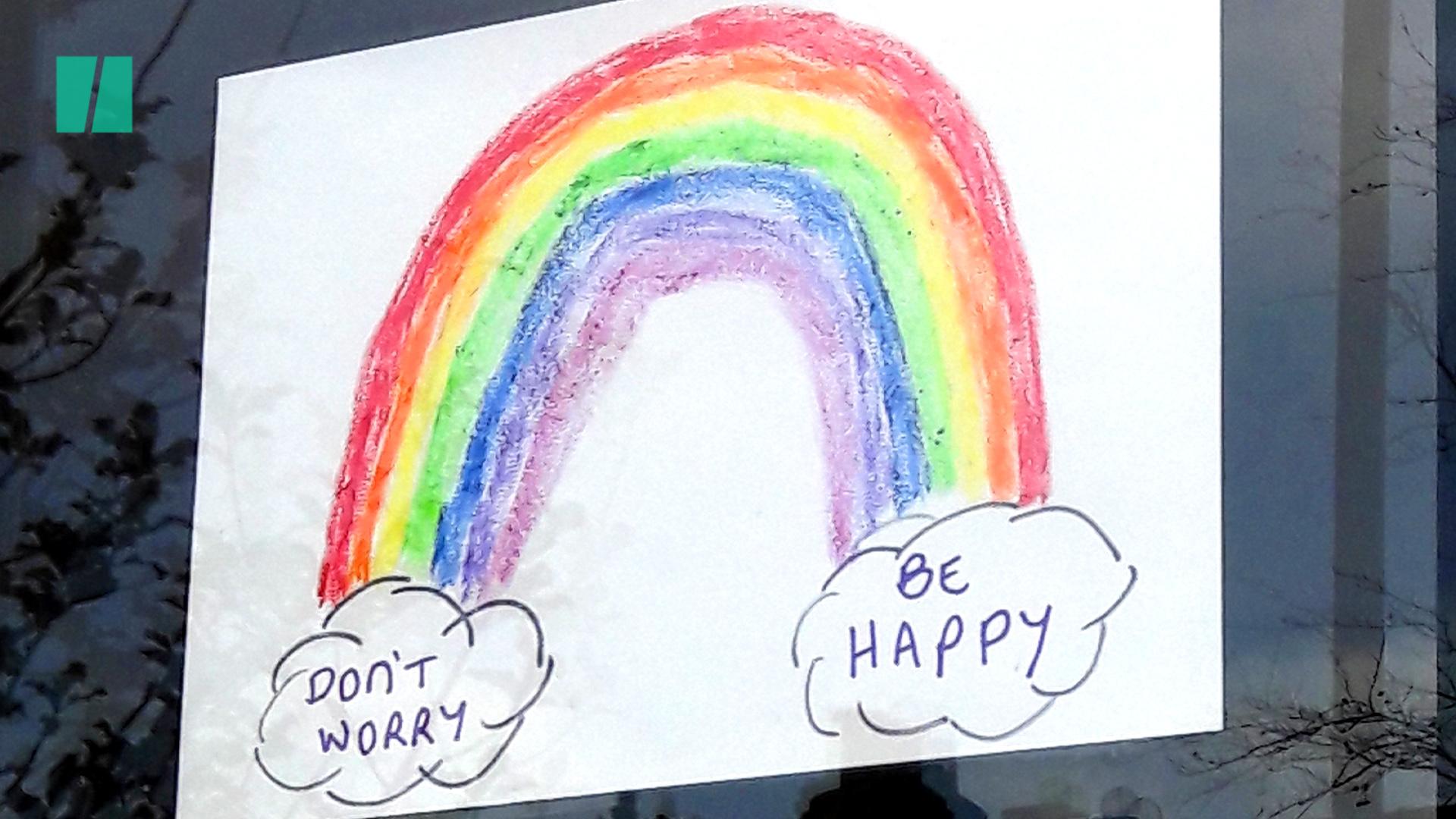 Rainbows In Windows Spread Positivity During Coronavirus Lockdown ...