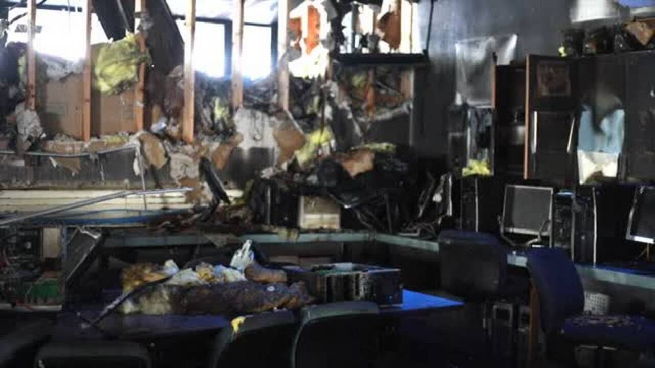 SLO High School's computer lab destroyed by arson fire | Raleigh News ...