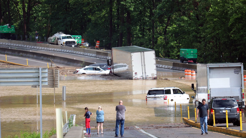 New flooding closes section of I-40 washed out by Helene | Raleigh News ...