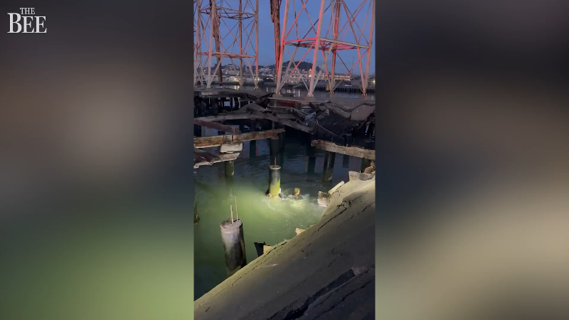 Man gets rescued from under collapsed pier, CA officials say ...