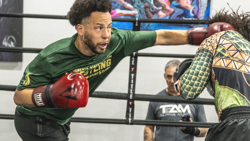 See Sacramento State President Luke Wood at boxing gym | Sacramento Bee