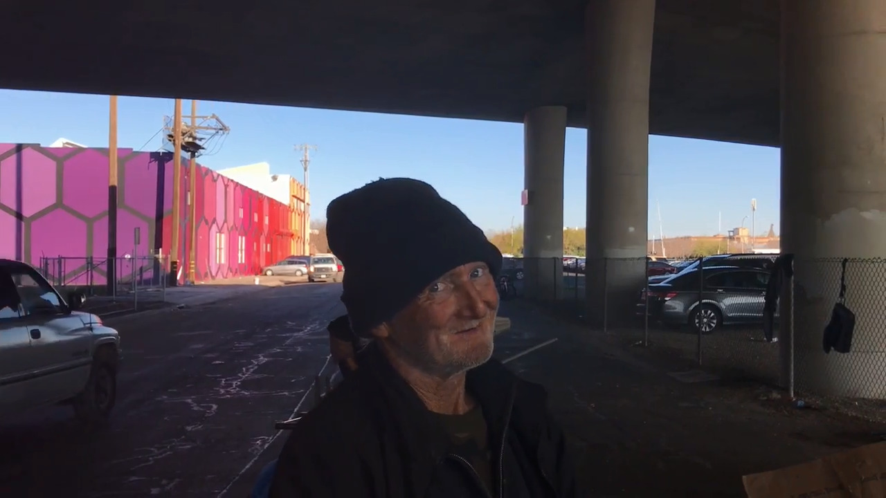Homeless camp moved | downtown Fresno | Highway 41 | Wednesday, March ...