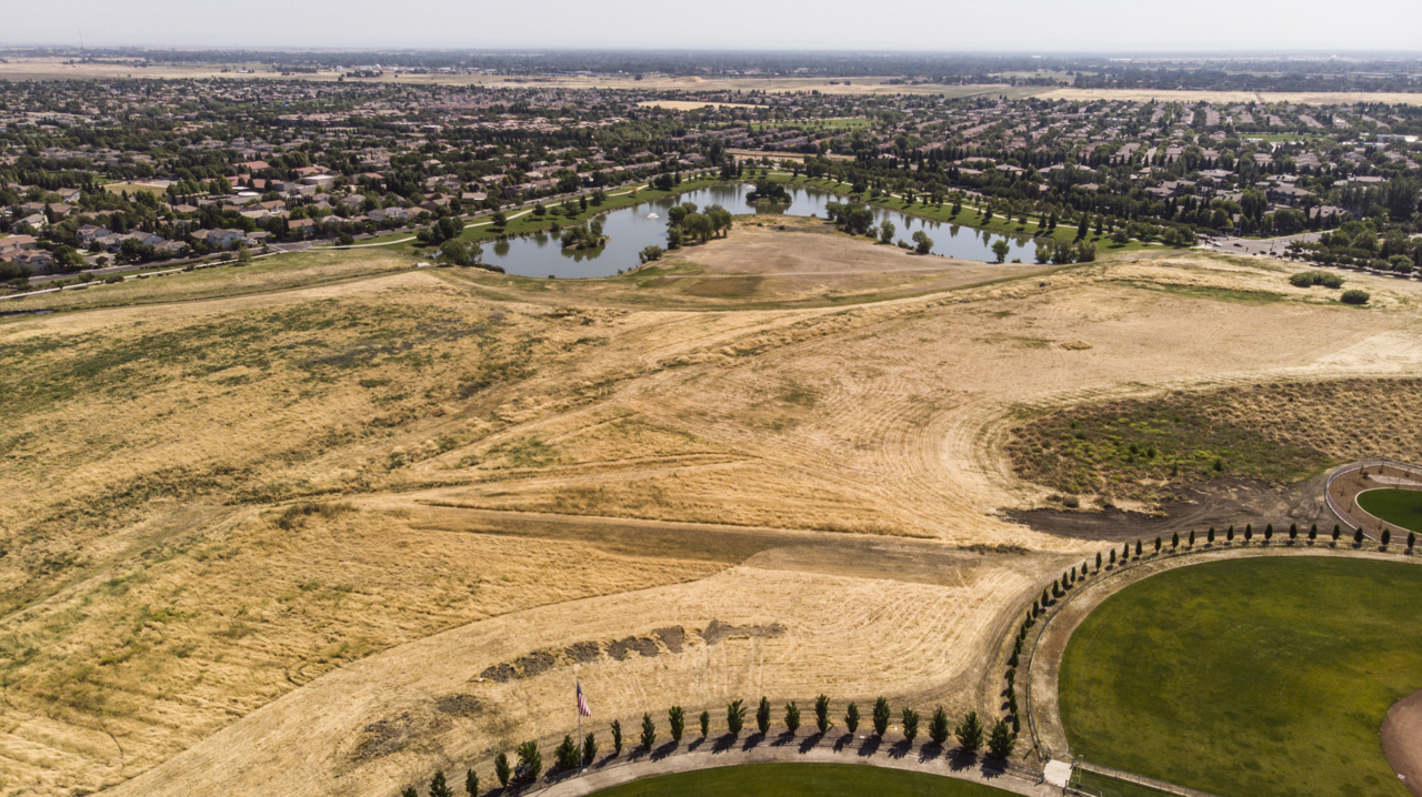 Drone video shows slow construction of Natomas Regional Park ...