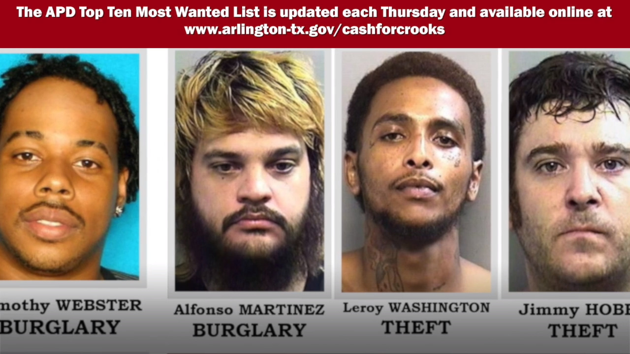 Video: Arlington Police's 10 Most Wanted Criminals, August 29 | Modesto Bee